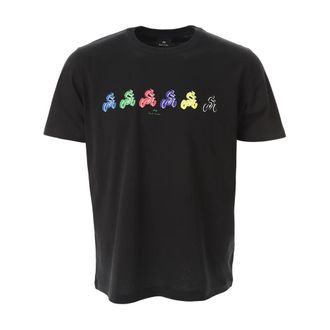 Paul Smith Bike Repeat T-Shirt in Schwarz - - Tops - Herren - Schwarzk - XL