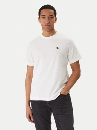 Calvin Klein Jeans T-Shirt Easy Monologo LV04RC275G Wei&szlig; Regular Fit