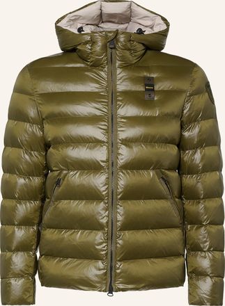 Blauer Steppjacke Adams gruen