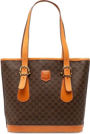 Celine Hobo Bags - Macadam Coated Canvas Shoulder Bag - Gr. unisize - in Braun - f&uuml;r Damen