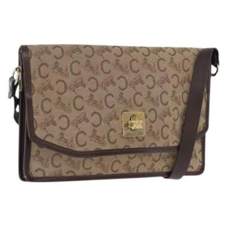 Celine Sac bandouli&egrave;re en toile Pre-owned - Femme - Pre-owned - Beige - Taille: ONE Size