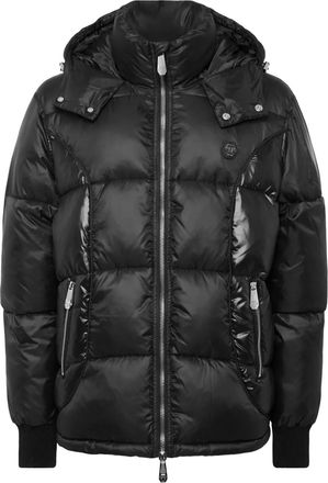 Philipp Plein doudoune à capuche - Noir