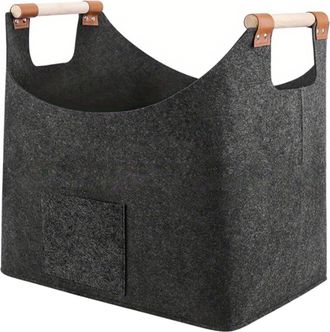 Generic Holztr&auml;ger, gekerbter Korb, leistungsstarke Holztasche, wiederverwendbarer Kaminholzst&auml;nder, Holzst&ouml;cke f&uuml;r den Innenbereich, im Innenbereich als Korb