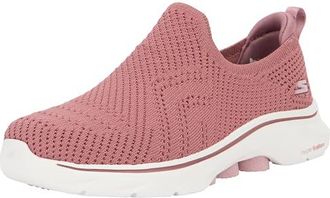 Skechers Femme Aller Marcher 7 Amina GO Walk, Garniture Textile Rose, 40 EU