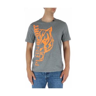 Plein Sport Tiger Head TShirt - - Sport - Herren - Grau - M