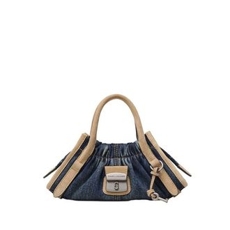 Marc Jacobs Sac The Denim Suede Cristina Small Satchel en coton