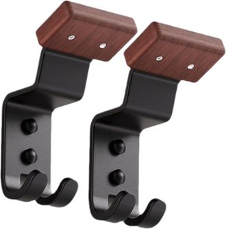 Generic Helmhalter - Wandhalterung, Motorradausrüstung, Hutaufbewahrung | Massivholz-Stahlständer, Schlüsselhaken-Organizer für Fahrrad-Baseball-Fußball-Ski-D