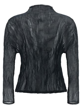 Issey Miyake Chiffon Twist 1 Cardigan - Black