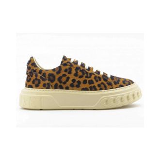 Casadei Leopard Wildleder Sneaker Off Road - - Shoes - Damen - Braun - 36 EU