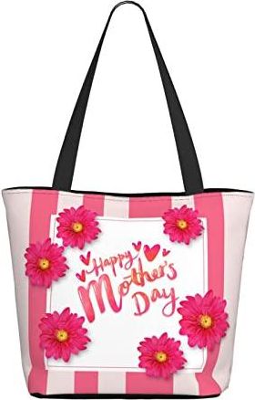 AOOEDM Happy MotherS-Day Ladies Shopping Bag 13x11x7in.Le cadeau parfait pour la Saint-Valentin.Cest de la Saint-Valentin pour maman, fille, &eacute;pouse, etc
