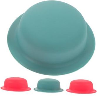 BESTOYARD 4pi&egrave;ces Couvre-poign&eacute;e De Casserole Silicone Anti-br&ucirc;lure De R&eacute;sistants Chaleur Pour Manipulation Couvercles De Cuisine