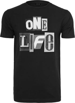 Mister Tee One Life Tee T-Shirt, Black, S Homme