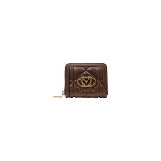 Love Moschino Quilted Logo Zip Around Wallet - - Accessories - Damen - Braun - ONE SIZE