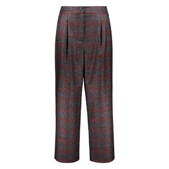 Lorena Antoniazzi Wollhose mit Jacquard-Motiv - - Trousers - Damen - Blau - M