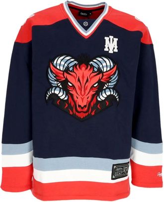 Dolly Noire Homme, Sweatshirts et sweats &agrave; capuche, Multicolore, Taille: M Goat Hockey Crewneck