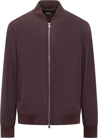 HUGO BOSS Homme, Sweatshirts et sweats &agrave; capuche, Rouge, Taille: L Veste zipp&eacute;e