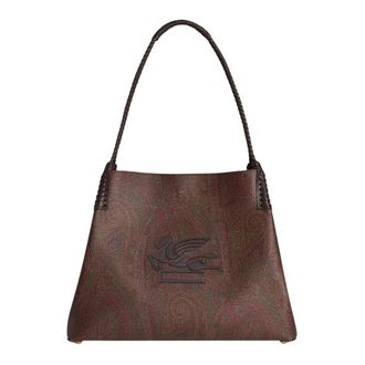 Etro Gewebte Ledertasche mit Henkel - - Bags - Damen - Braun - ONE SIZE
