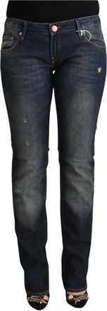 Acht Acht, Femme, Jeans, Bleu, Taille: W26 Low Waist Skinny Denim Jeans