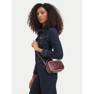 Tommy Jeans Handtasche Tommy Jeans Tjw Bold Script Camera Bag AW0AW19053 Dunkelrot