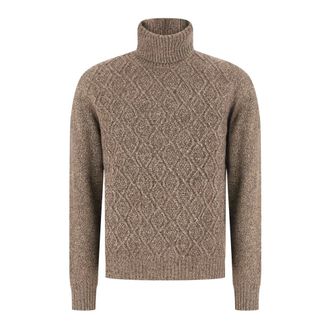 PANICALE Panicale - Pullovers &agrave; col roul&eacute; - Homme - Pulls - Brun - Taille: M