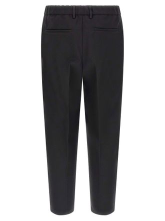 Jil Sander Technical Gabardine Trousers - Black