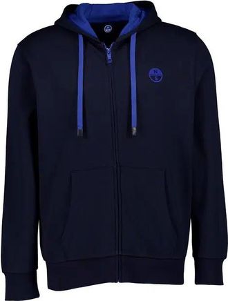 North Sails Herren Sweatjacke blau unifarben