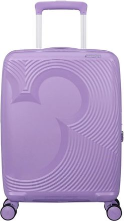 American Tourister Mickey Magic - Handgep&auml;ck Koffer 55 x 40 x 20/23 cm - Hartschalen Kabinentrolley f&uuml;r Ryanair, EasyJet & die meisten Airlines, 37/44 L, Lila (Mickey So