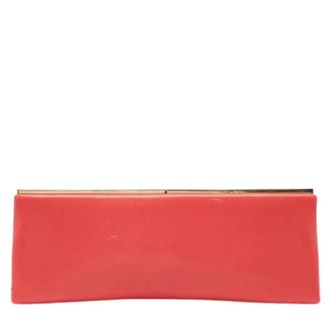 Jimmy Choo London Pre-owned Sleek Frame Clutch - - Pre-owned - Damen - Rot - ONE SIZE