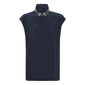 Brunello Cucinelli Stilvolle Bluse f&uuml;r Frauen - - Tops - Damen - Blau - XS