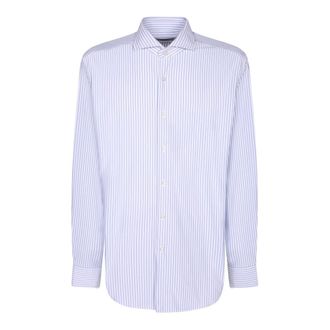 Dell'Oglio Homme, Chemises, Bleu, Taille: 3XL Chemise &agrave; Manches Longues avec Fines Rayures