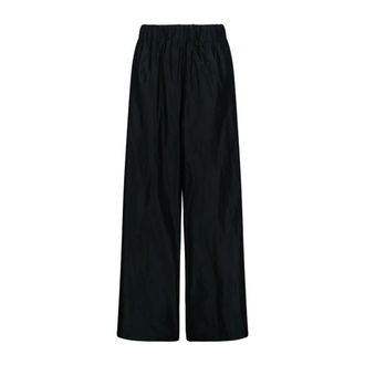 Douuod Baumwollhose mit weitem Bein - - Trousers - Damen - Schwarzk - M