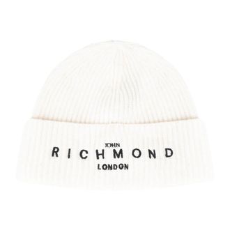 John Richmond M&uuml;tze mit gesticktem Markennamen - - Accessories - Herren - Wei&szlig; - S/M