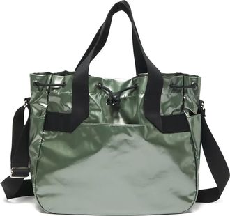 Jack Gomme sac cabas médium à effet métallisé - Vert