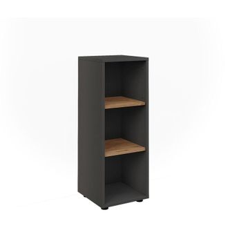 Vicco Armoire Midischrank Irma, Anthracite/Artisan, 30x81cm avec 3 compartiments de rangement, Vicco