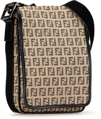 Fendi Hobo Bags - Zucchino Canvas Crossbody - Gr. unisize - in Braun - f&uuml;r Damen