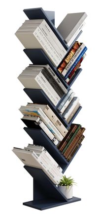 VCM Holz Aufbewahrung Stand Regal B&uuml;cherregal Deko B&uuml;cher Standregal Nulis XL