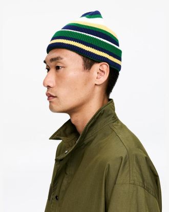 Arket Beanie Aus Baumwolle -Gr&uuml;n