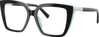Tiffany & Co. unisex, Accessoires, Noir, Taille: 51 MM Tf2278 Square Optical Frame