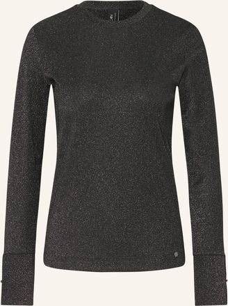 Marc Cain Longsleeve Mit Glitzergarn schwarz