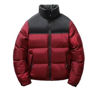 Generic Parka courte à col montant pour homme - Coupe-vent - Chaude et décontractée, 1, L