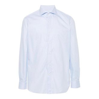 Borrelli Napoli Gekariertes Baumwollhemd - - Shirts - Herren - Wei&szlig; - L
