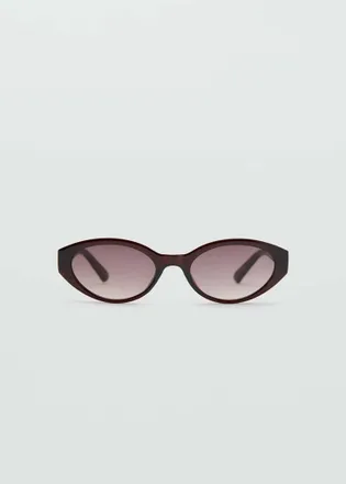 Mango Lunettes de soleil monture plastique marron - Femme - Taille unique - MANGO