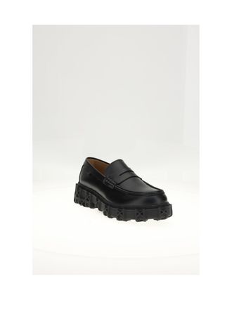 Dior Mens Loafers Calf Leather Black