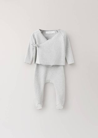 Mango Pyjama long complet pour enfant en coton gris - Home - 9-12 mois - MANGO HOME