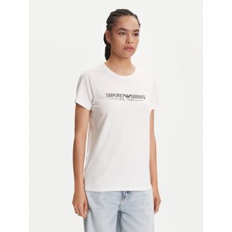 Emporio Armani T-Shirt EW000408 AF10881 U1131 Wei&szlig; Regular Fit