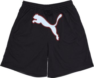 Puma Mesh Basketball Shorts Dua Lipa Schwarz - - Sport - Damen - Schwarzk - M