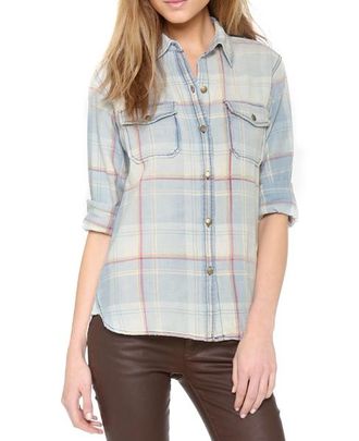 Current Elliott Current/Elliot Printed Shirt Size M