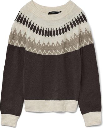 Vero Moda Vmsimone Ls Nordic Pullover Ga Rep Boo