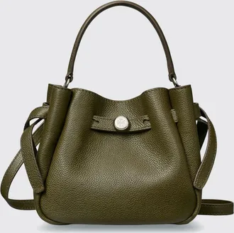 Tory Burch Mini sac seau Romy en cuir grain&eacute; avec logo Double T