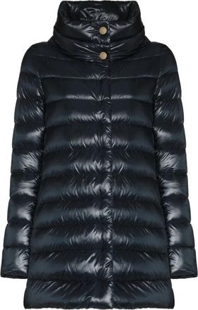 Herno Dunkelblaue Steppjacke - - Jackets - Damen - Blau - L